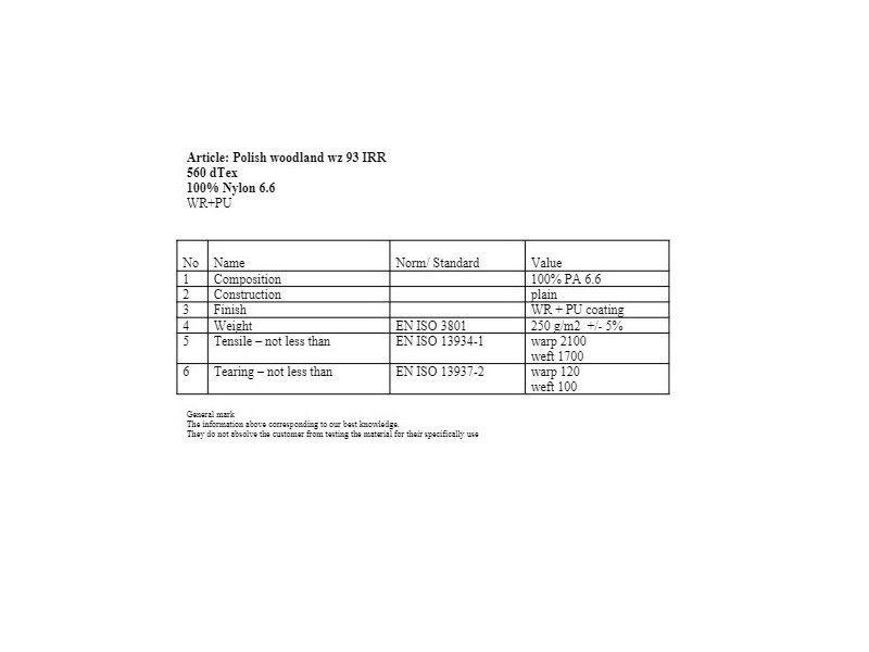 Leśna Pantera wz.93 Dtx 560 Polish Woodland IRR